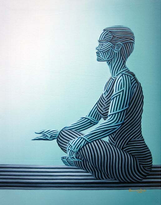 Inner Experience II, Oil on Canvas, 28 x 22 in, 2021 - The Wheatbaker